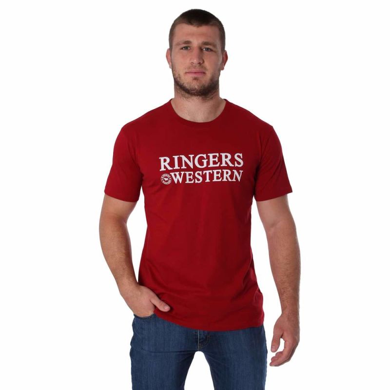 Ringers Western Icon Mens Classic T-Shirt Red