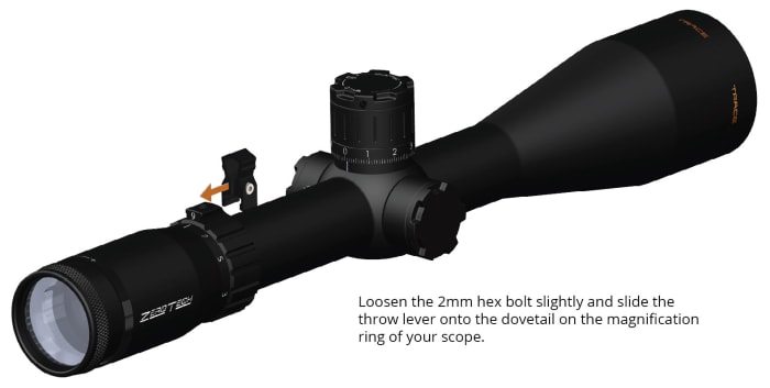 ZEROTECH MAGNIFICATION THROW LEVER