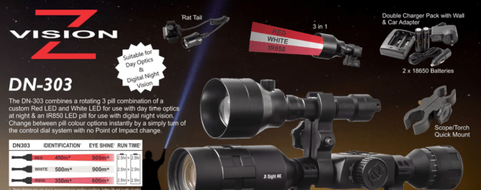 Z Vision DN-303 3 in 1 All rounder light kit