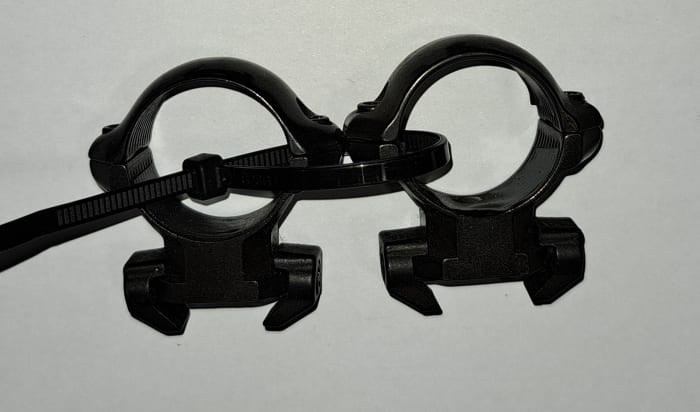 Millett 1" Medium Angle-Loc .22 Windage Adj Rings 3/8" Dovetail (1)