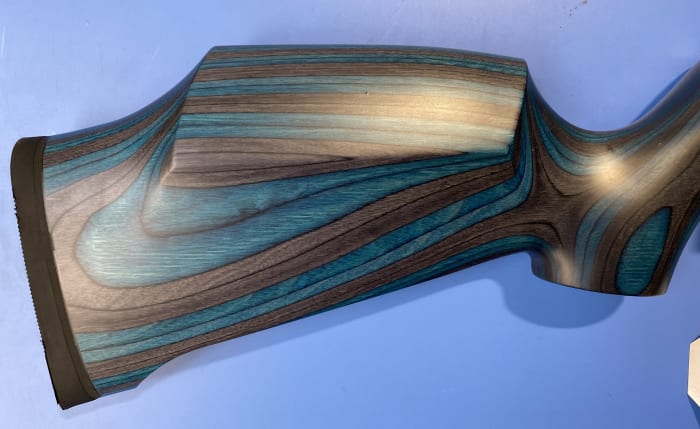 Weihrauch HW97K Blue Laminate Nickel .22 cal