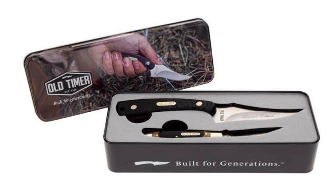 Old Timer 2 Piece Knife Set W/Tin