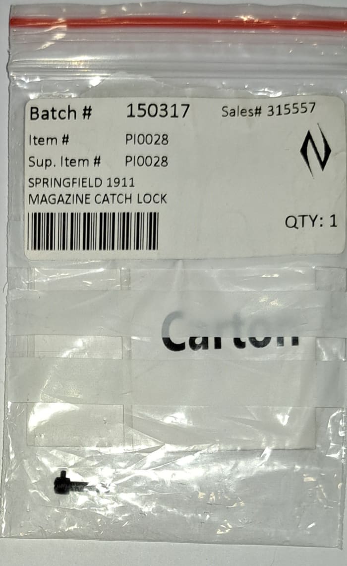 Springfield 1911 Mag Catch Lock