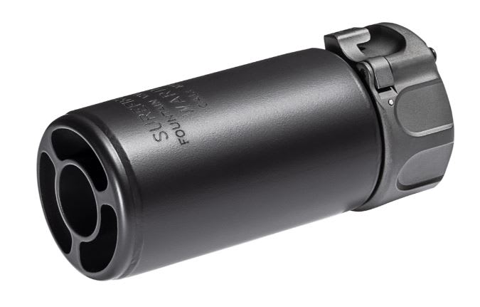 WARDEN-5/8-24-BK Surefire Warden Direct Thread Blast mitigation Muzzle ...