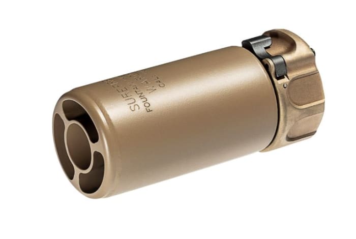 WARDEN-5/8-24-BK Surefire Warden Direct Thread Blast mitigation Muzzle ...