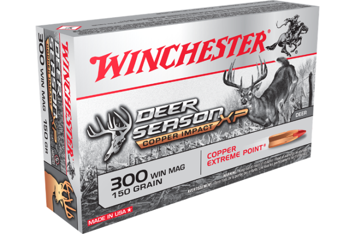 X300DSLF WINCHESTER DEER SEASON COPPER IMPACT LF 300WM 150GR XP